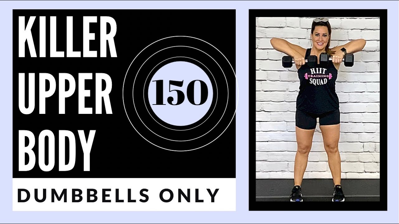 Killer UPPER BODY Workout For Women Dumbbells Only Beginner ...