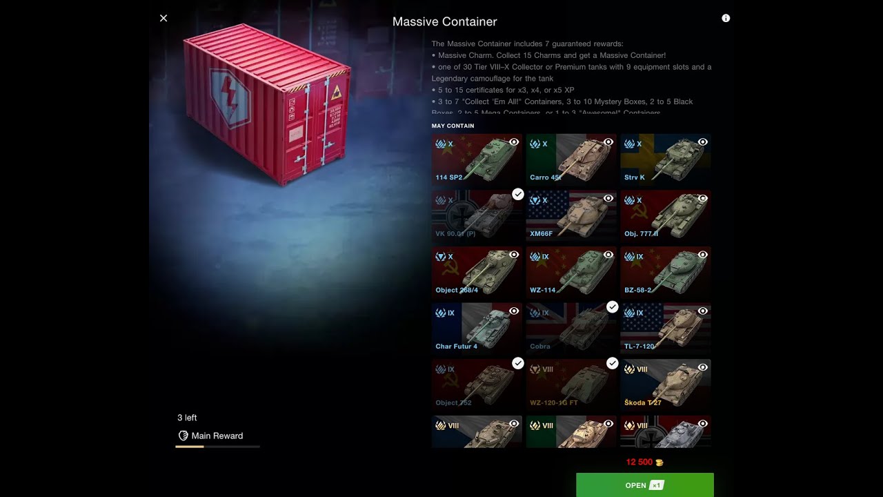 Opening 3 Massive Container in WOTB :o - YouTube