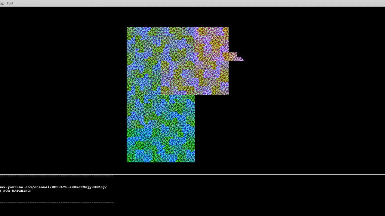 [CALM SERIES] relaxing ucblogo (LOGO Language) drawing | Colour ...