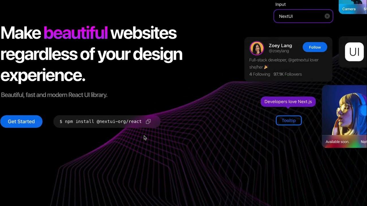 03- NextUI: React UI Library - YouTube