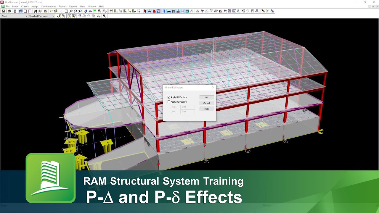 Specifying Second Order Effects in RAM Frame - YouTube