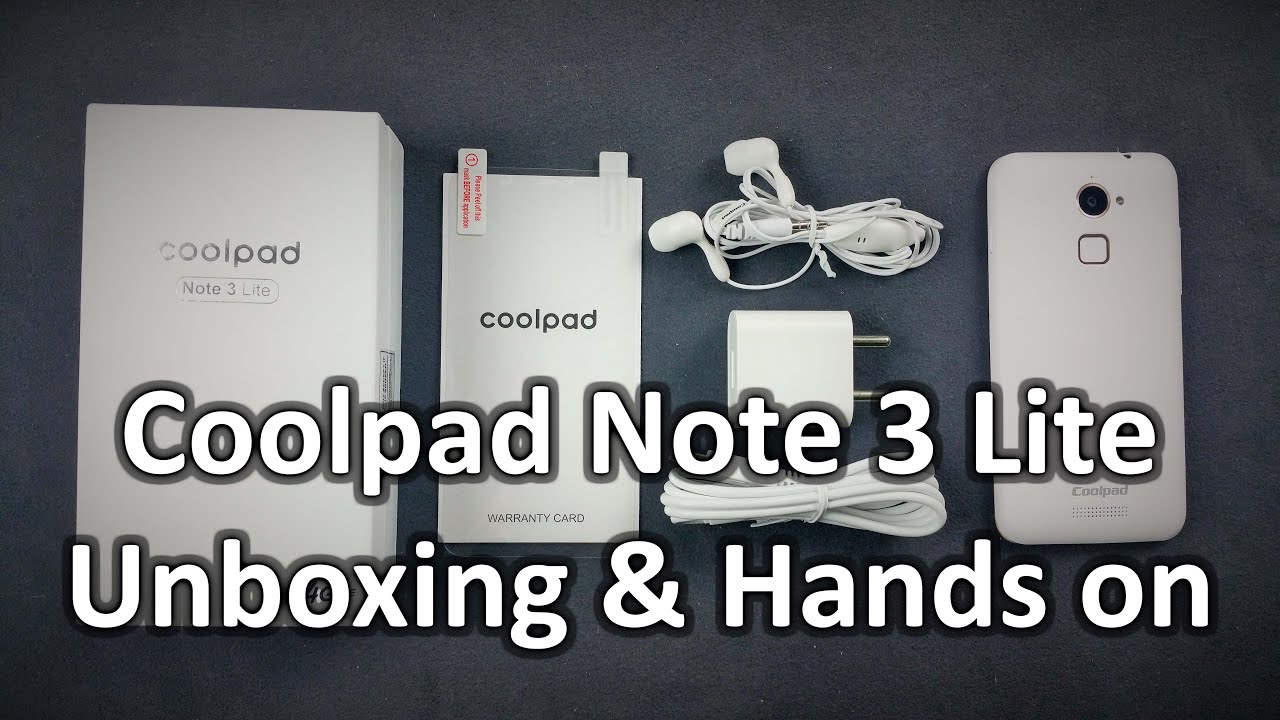 Coolpad Note 3 Lite Unboxing & Hands on Review - YouTube