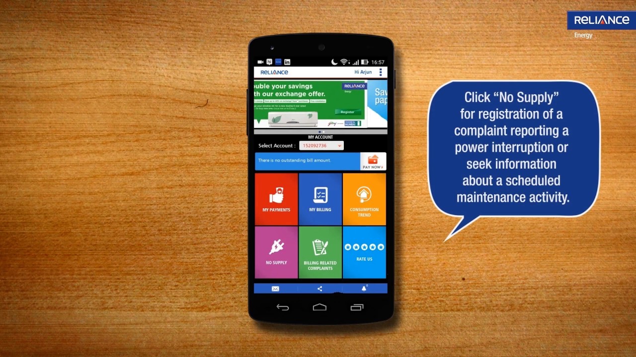 Register your Complaints from the Reliance Energy Mobile App - YouTube