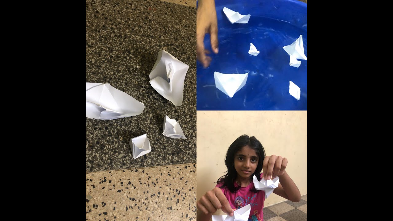 paper boat | kathi kappal | kids craft | how to make kathi kappal ...