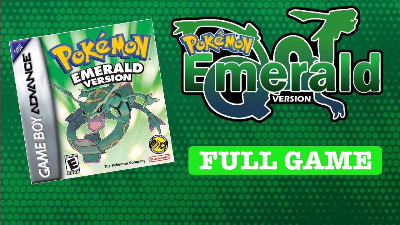 Pokémon Emerald Version [HD] FULL GAME (GBA) - YouTube