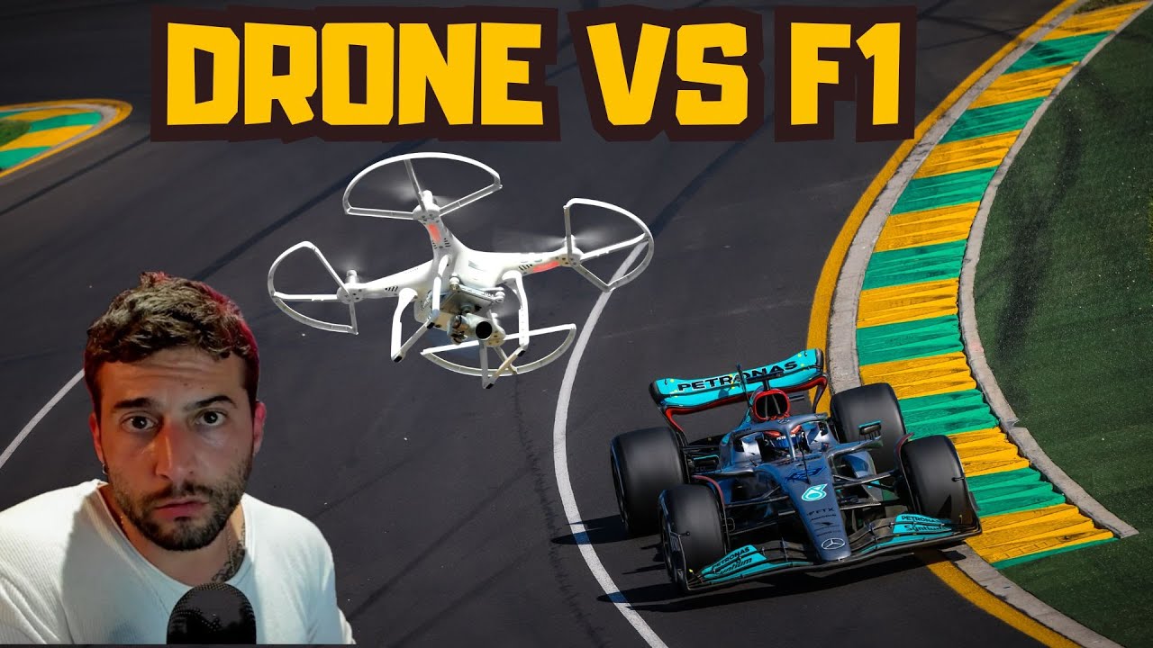 DRONE VS F1 - YouTube