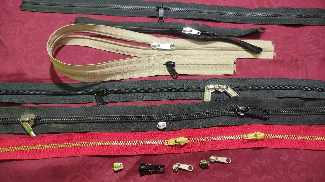 Review Berbagai Jenis Resleting Dan Ukurannya - YouTube