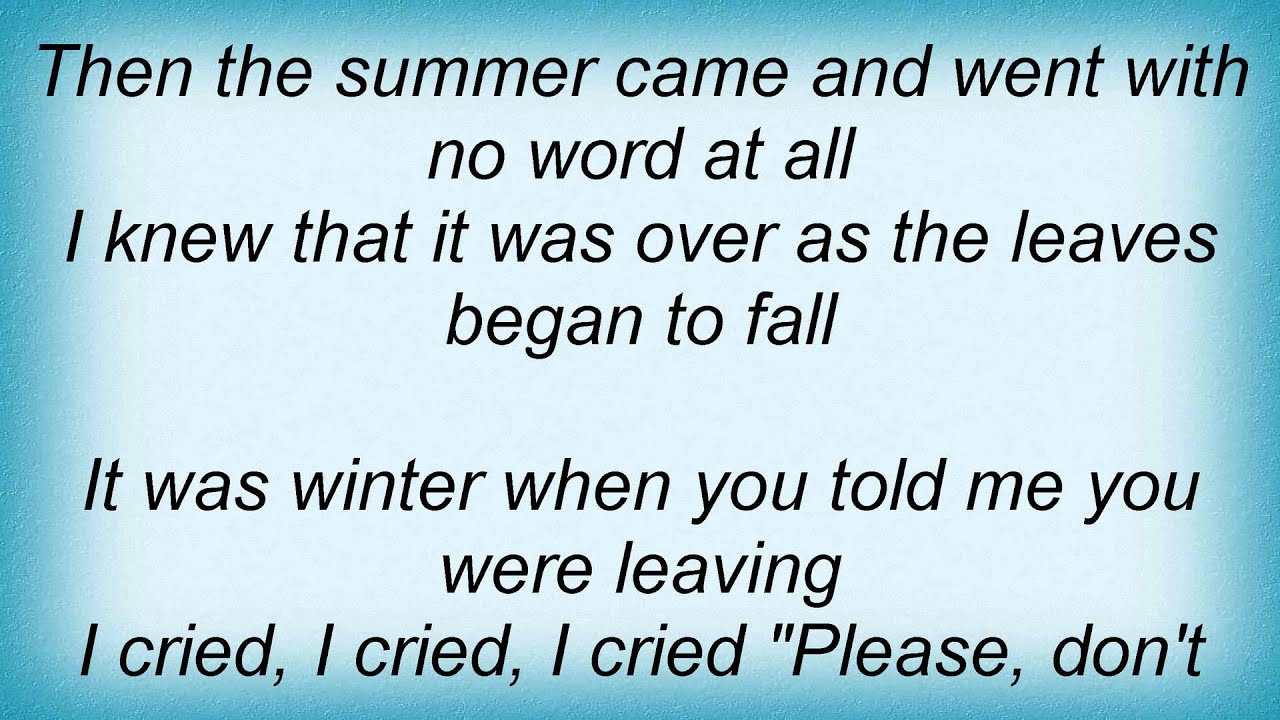 16938 Patti Page - I Cried Lyrics - YouTube