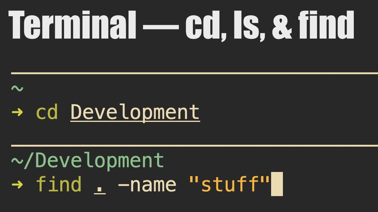 Command Line Navigation - YouTube