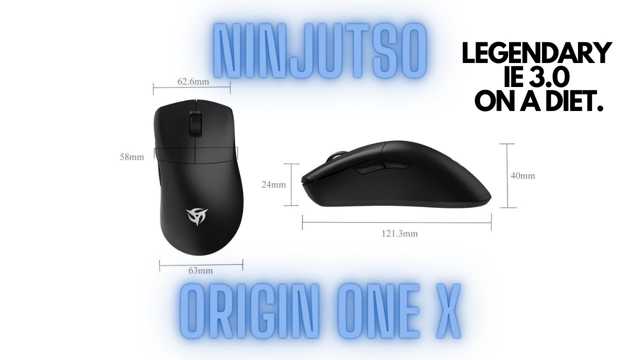 Ninjutso Origin One X - Lightweight Wireless Ergo Mouse - SAMPLE REVIEW ...