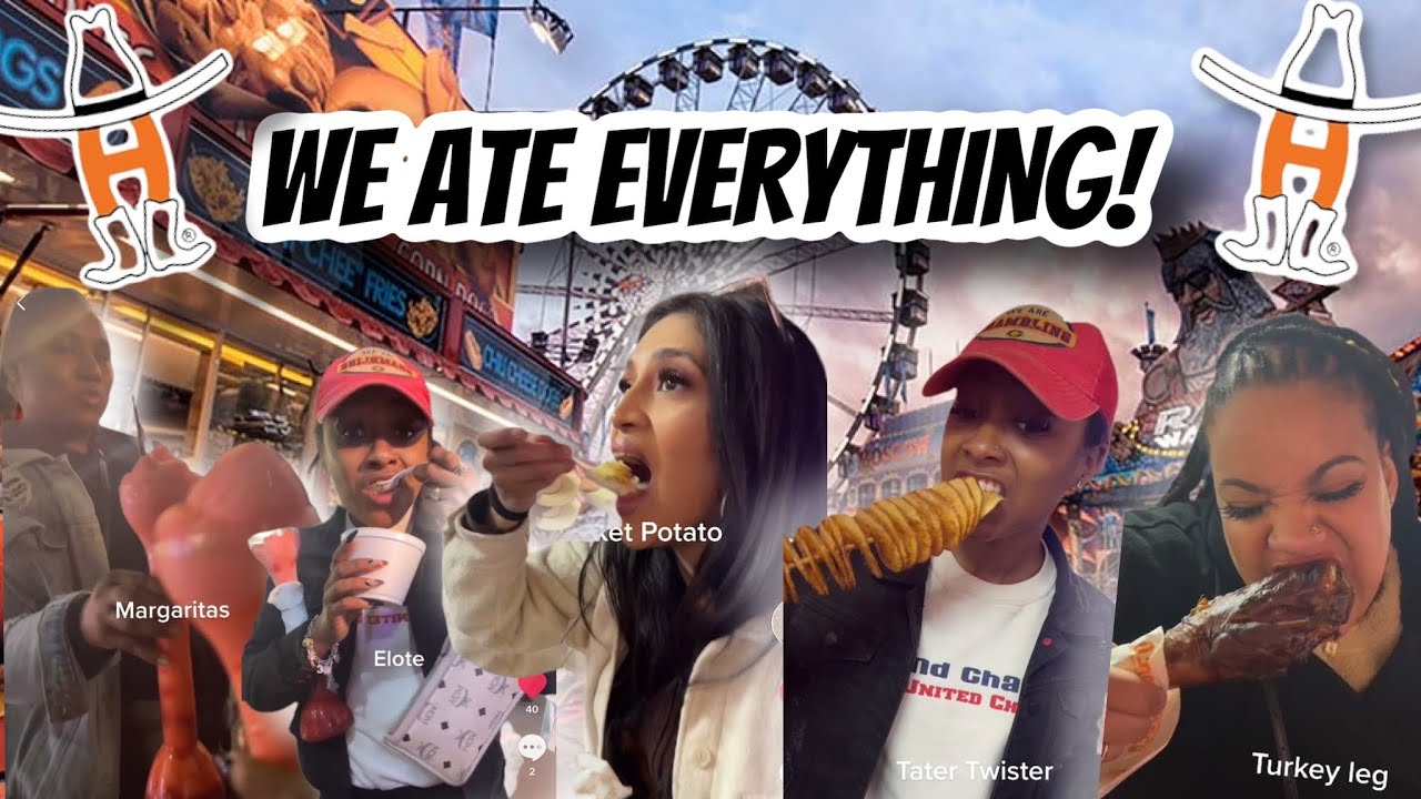 Houston Rodeo Carnival🎟 We came for the food! - YouTube