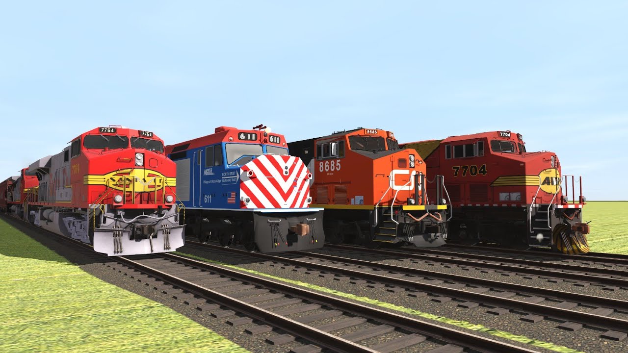 I Made 4 Custom Horns in TRS22 For The ATSF ES44AC, Metra F40-C, CN ...