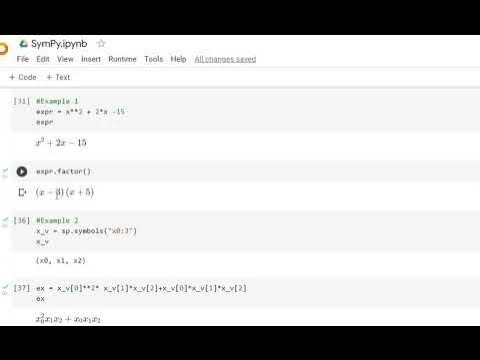 Будет день и будет код. SymPy откройся, SymPy отдайся! Первое видео по ...