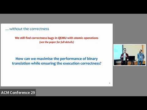 ASPLOS'23 - Session 1B - Risotto: A Dynamic Binary Translator for Weak Memory Model ...