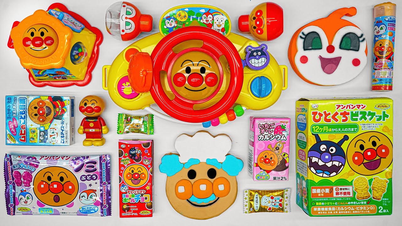 19:43 Minutes Satisfying with Unboxing Cute Anpanman Chocolate Candy ...