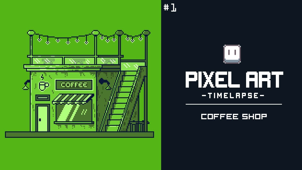 Coffee Shop - Pixel Art Timelapse #1 - YouTube
