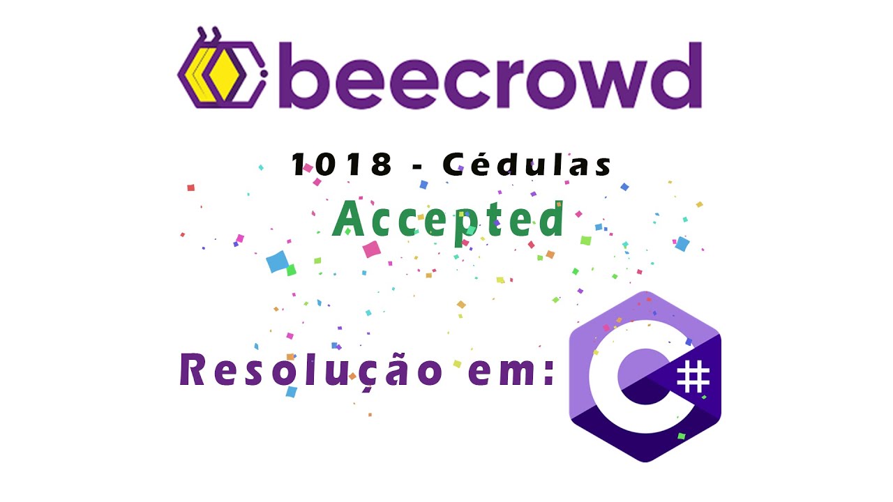 RESOLUÇÃO BEECROWD 1018 EM C# - YouTube