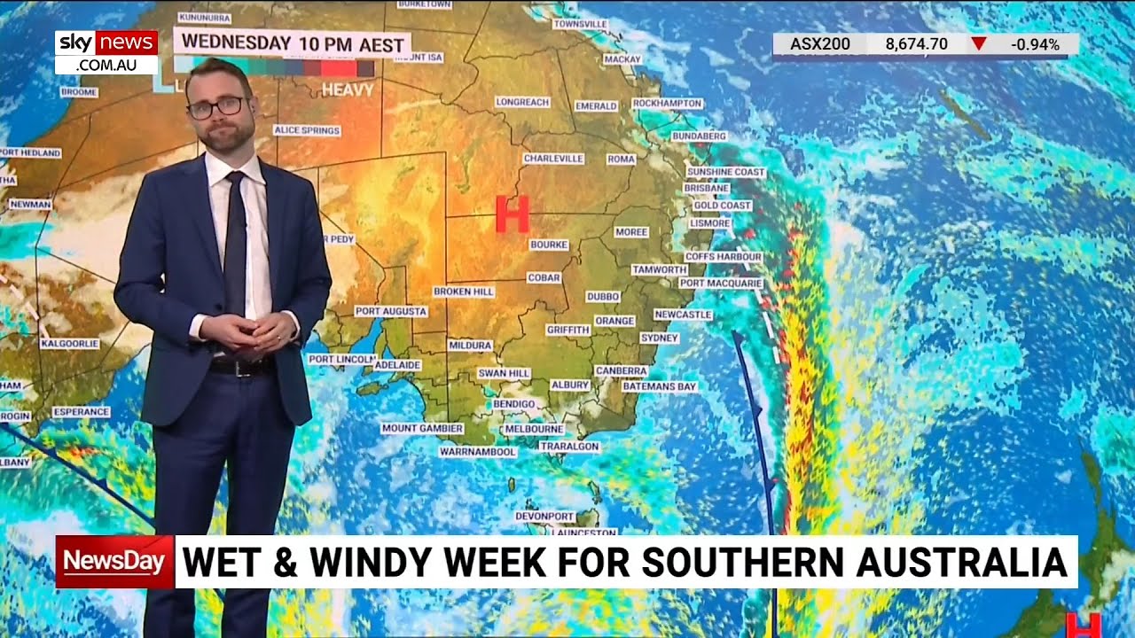 Analysis: Wet and windy week ahead for southern Australia - YouTube