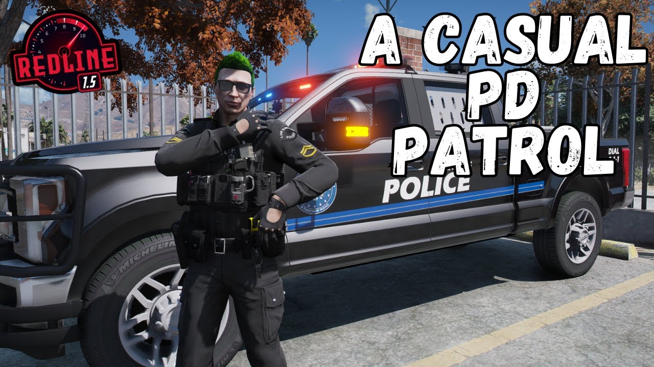A "CASUAL" PD Patrol in GTA V RP - RedlineRP - YouTube