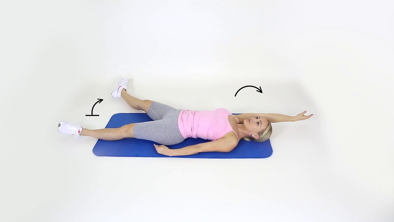 Snow Angel One Side Exercise - YouTube