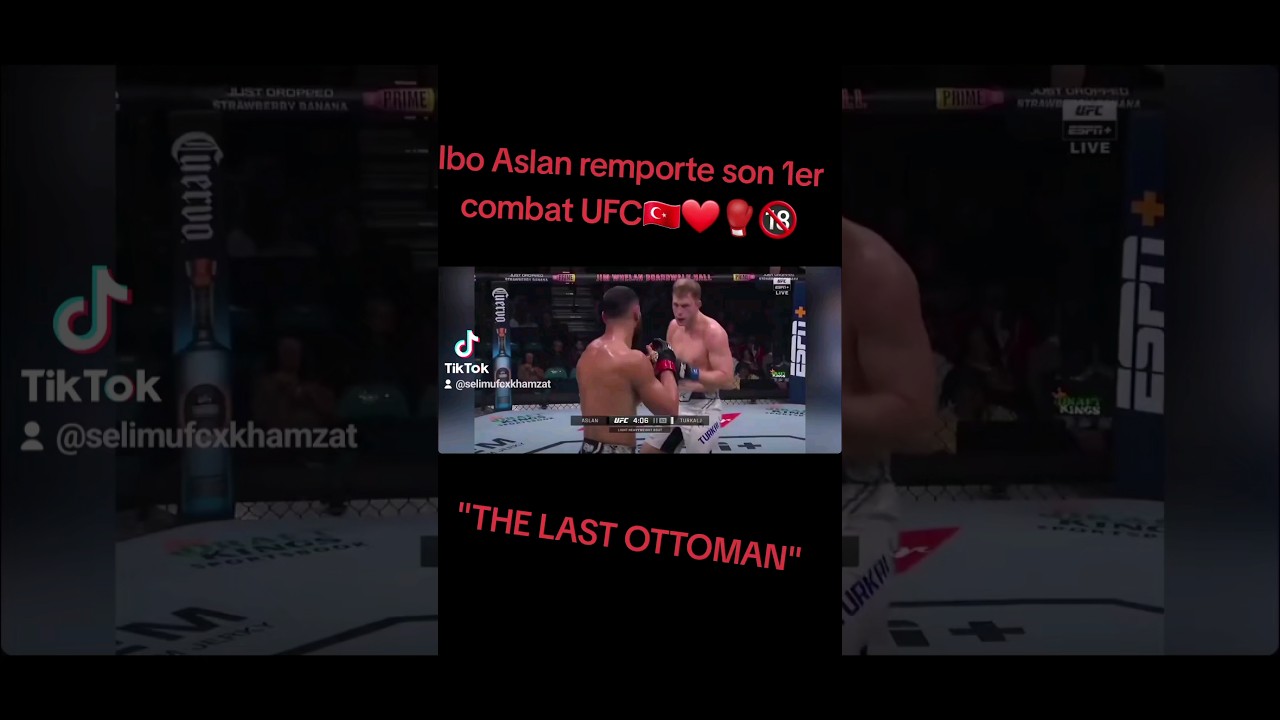 IBO ASLAN, FIRST FIGHT ON UFC! TKOOOO - YouTube