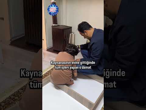 kaynanasının evine gittiğinde tüm işleri yapan damat #kaynanadamat