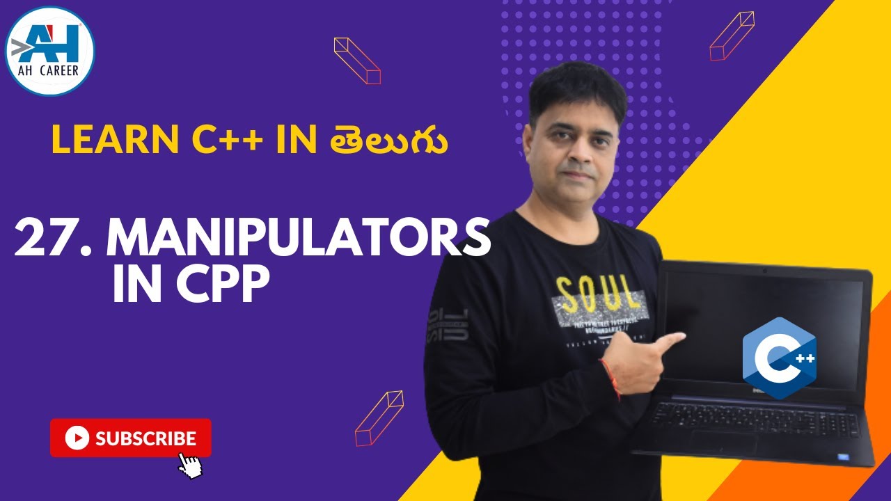 27.Manipulators in C++ | Beginner's Guide to Learning C++ | C++ in ...