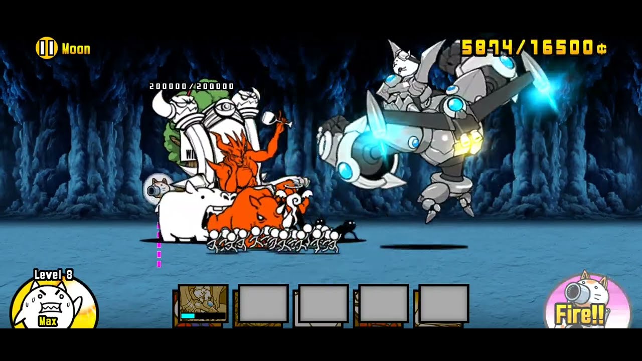 Battle Cats Only Ultimate Mecha Bun in EoC 2 Moon - Battle Cats - YouTube