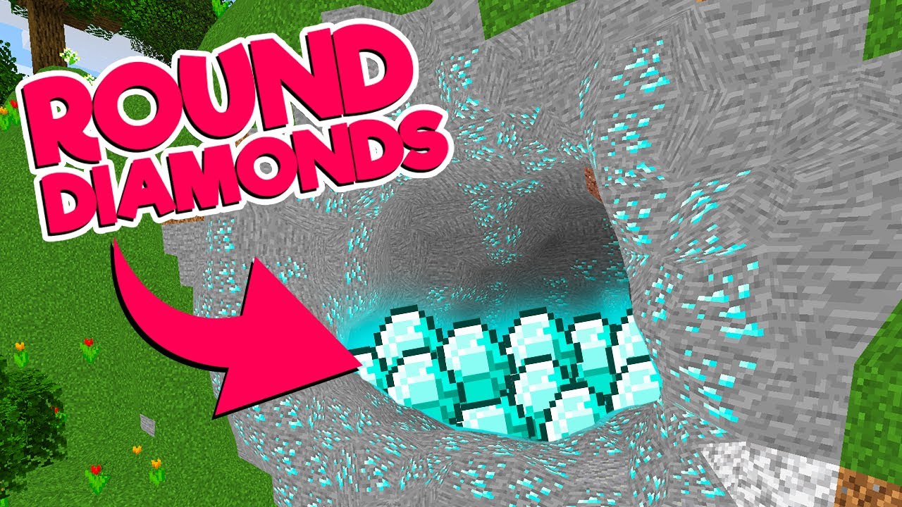 DEEP MINING in MINECRAFT But EVERYTHING is ROUND!! - YouTube