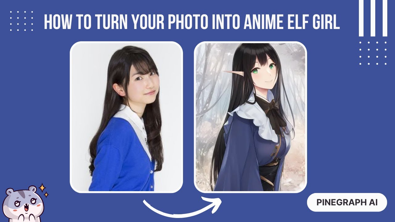 How To Turn Your Photo Into Elf Anime Girl With Pinegraph AI (Ubah Foto ...