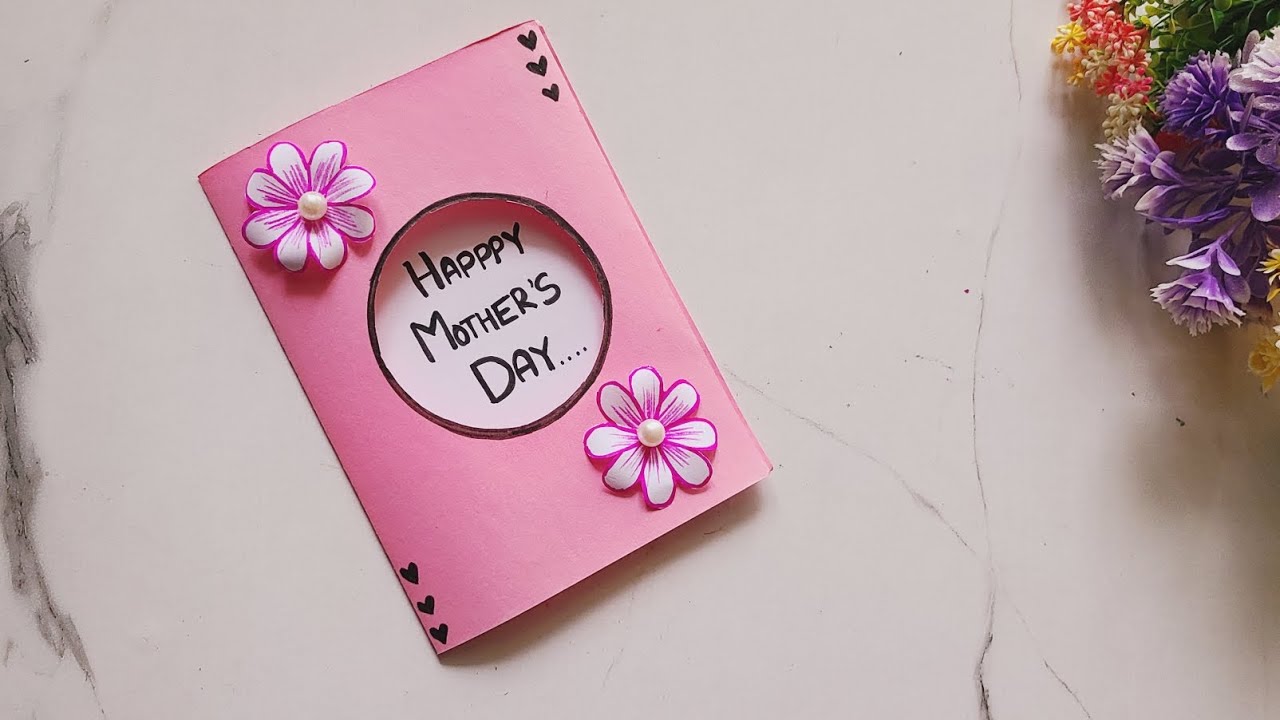 Easy Mother's day card • mothers day greeting card idea•How to make ...