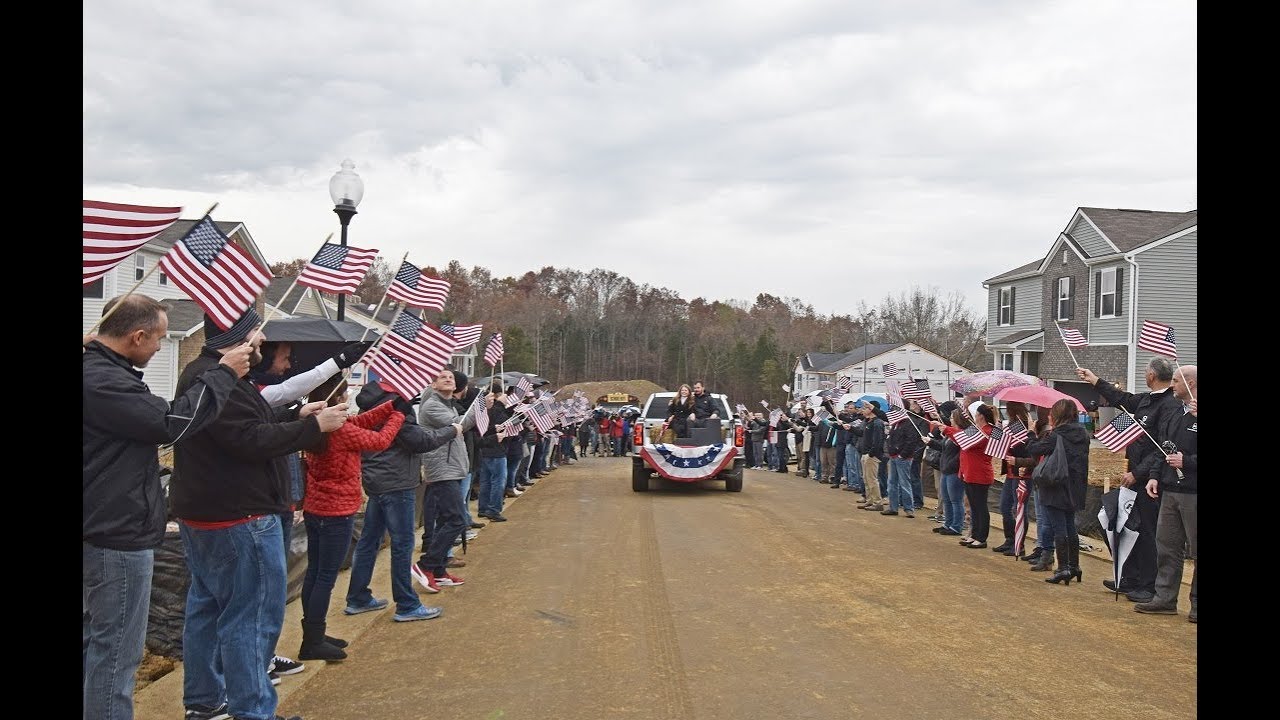 Welcoming Cpl. James Faddis Home in Louisville - YouTube
