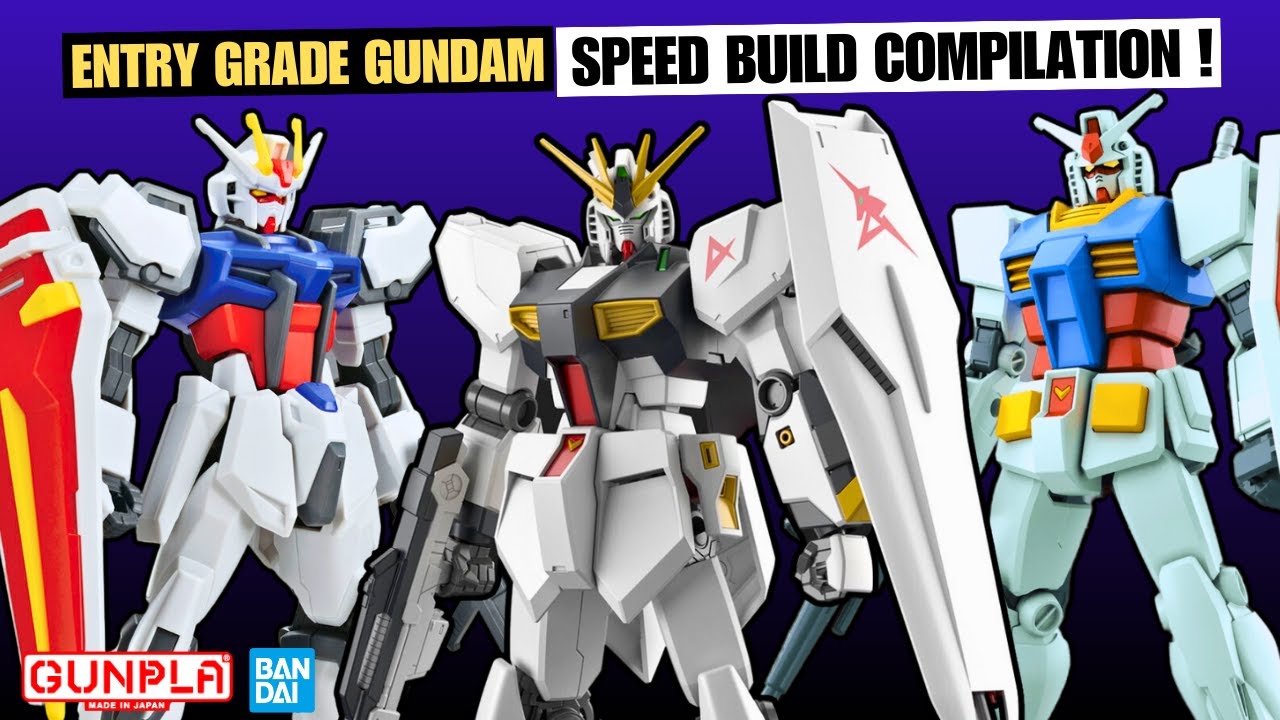 ALL ENTRY GRADE GUNDAM! Gunpla Speed Building Compilation - YouTube