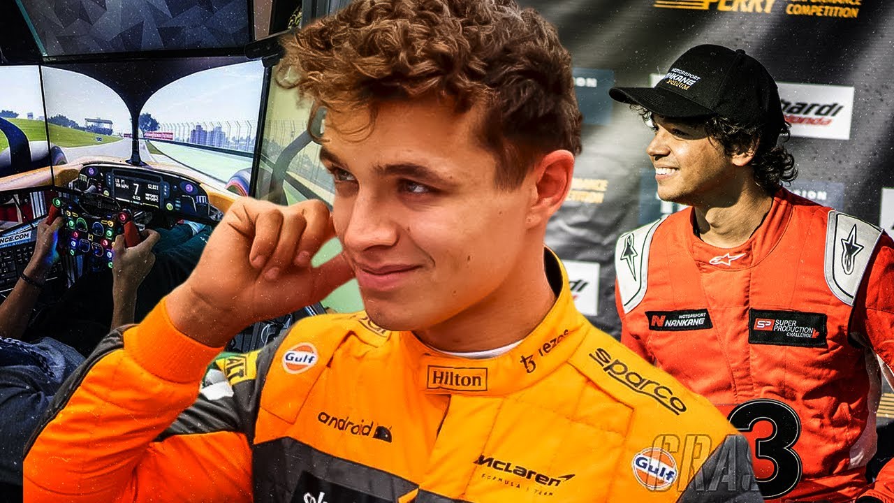 I Raced LANDO NORRIS In Sim Racing - YouTube