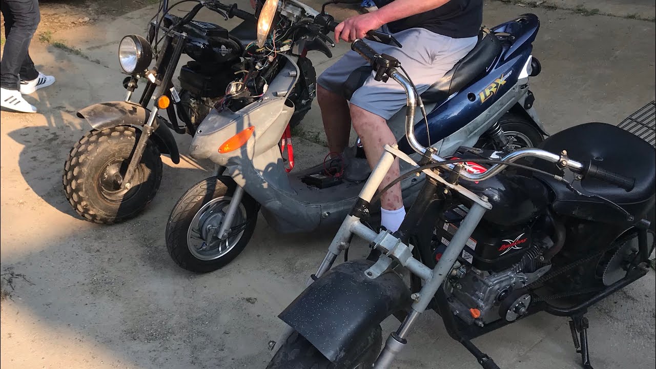 Baja Warrior MB200 Vs. Stage 2 Predator Baja Heat Vs. 150cc GY6 Moped ...