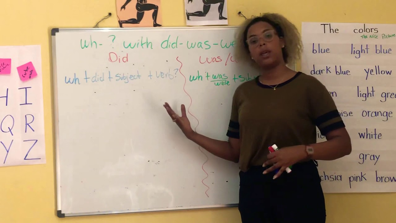 Wh-questions with did,was and were. - YouTube