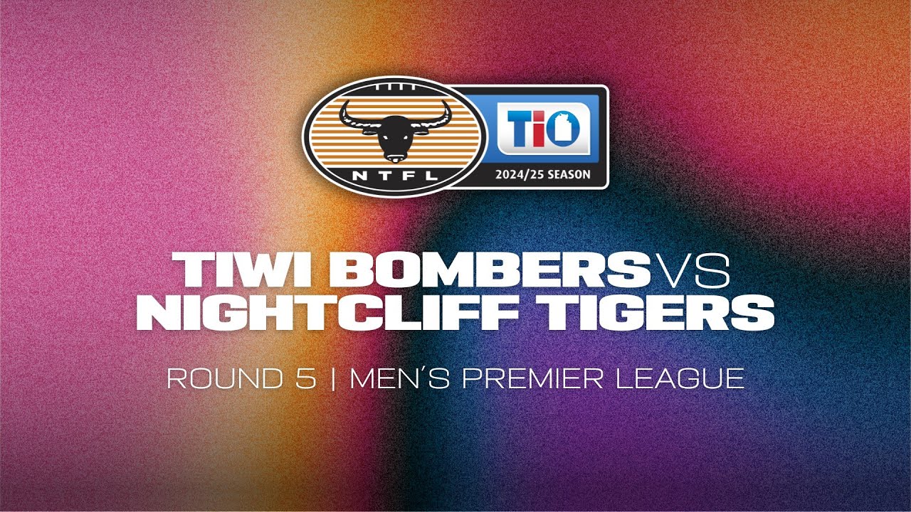 Tiwi Bombers v Nightcliff Tigers: 2024/25 TIO NTFL Men's Premier League ...