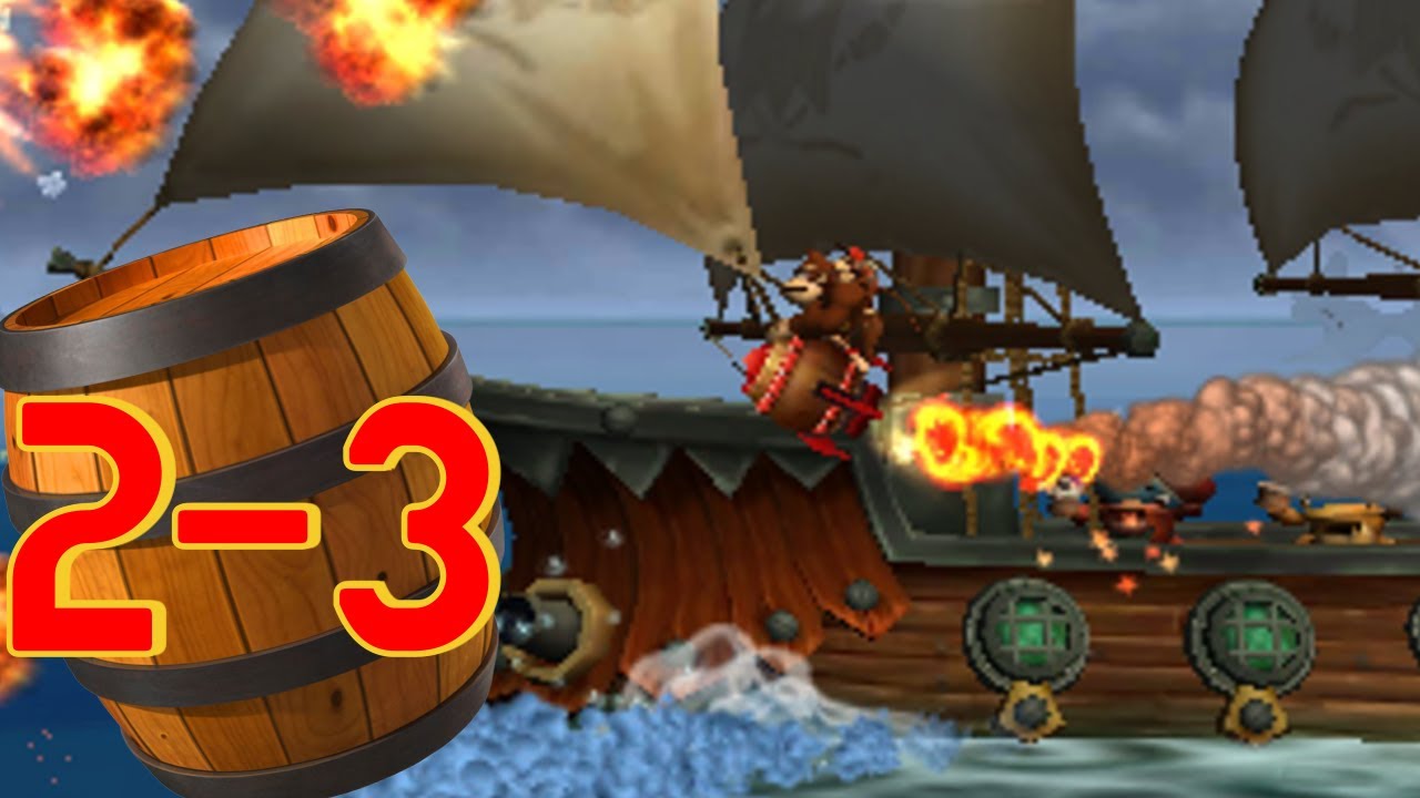 Donkey Kong Country Returns 3D World 2-3 Peaceful Pier - YouTube