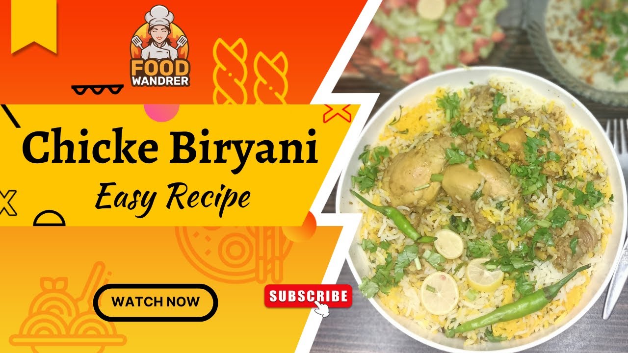 Simple Chicken Biryani Recipe by Food Wanderer/ Spicy Chicken biryani ...