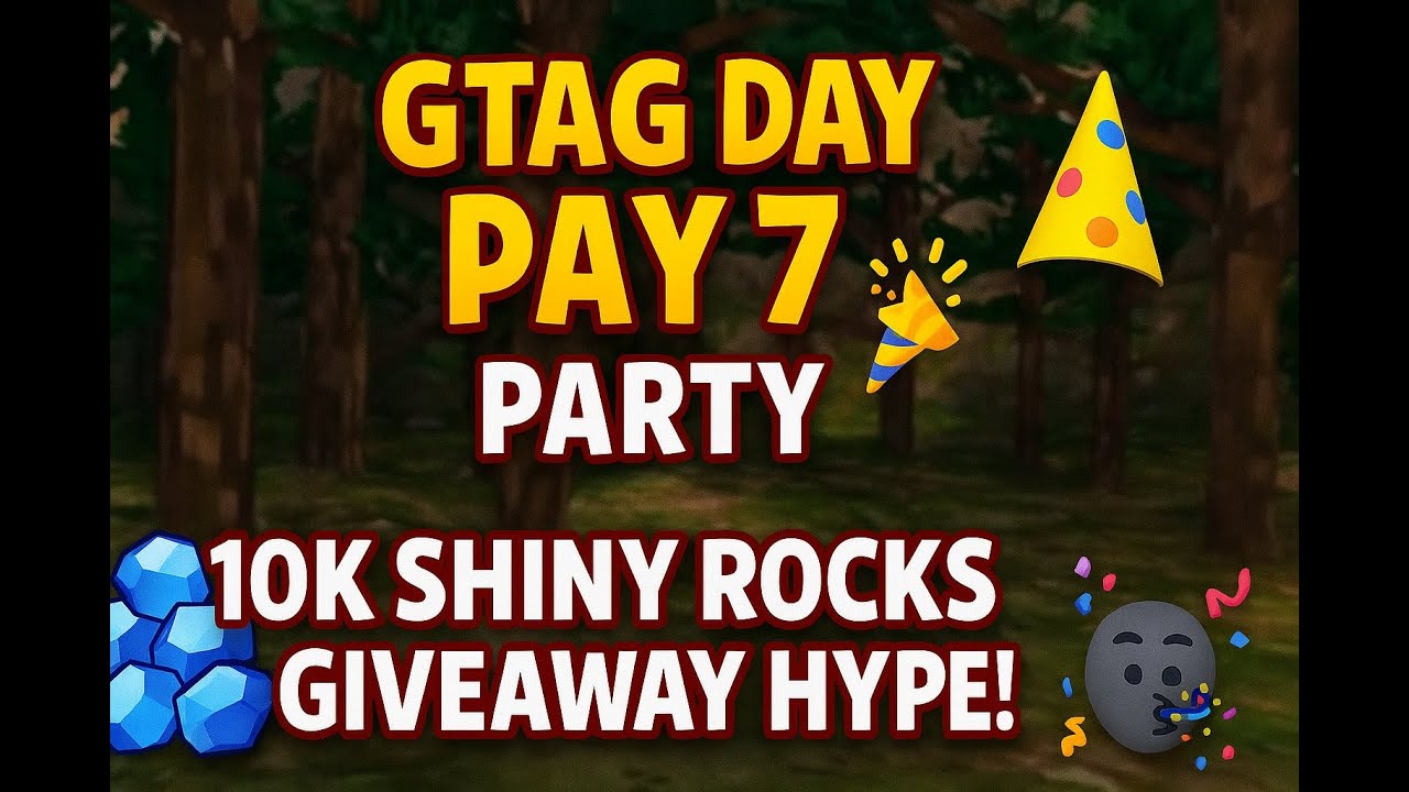 GTAG Day 7 PARTY: Gorilla Tag Epic VR Party | 10K Shiny Rocks Giveaway ...