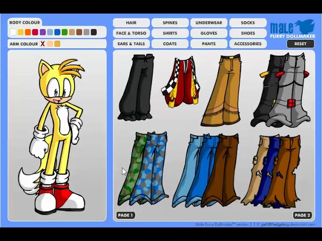 Sonic Doll Maker Male