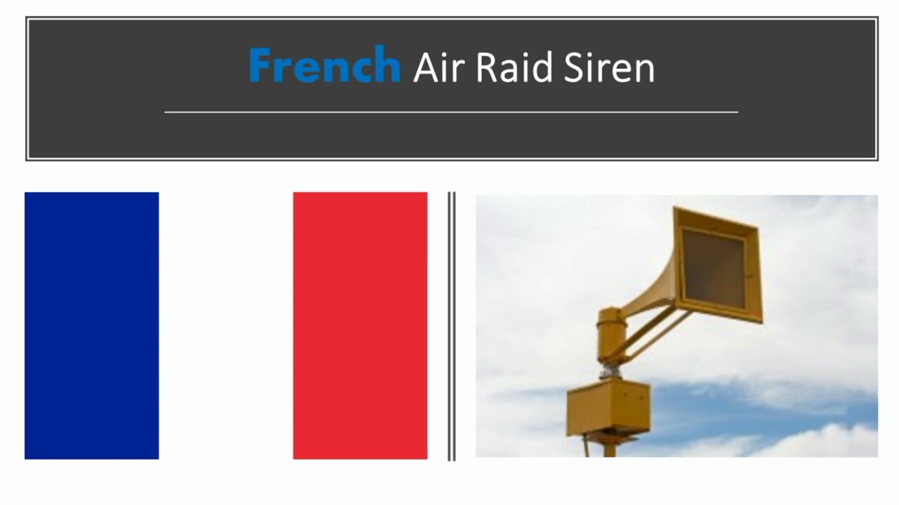 French Air Raid Siren - YouTube