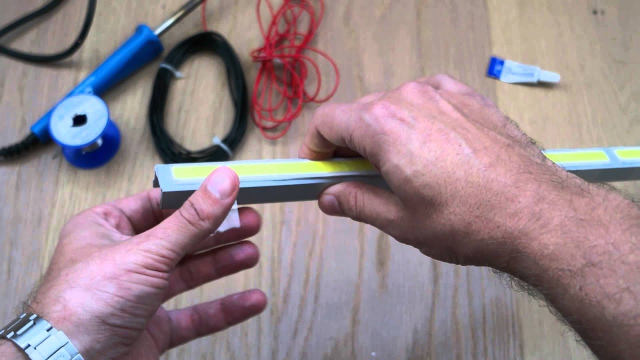 How to make a COB LED bar - YouTube