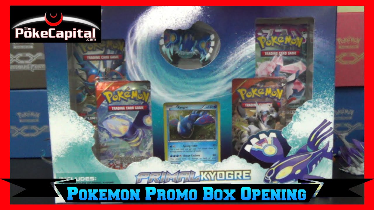 Pokemon Cards - Primal Kyogre Collection Box Opening - YouTube