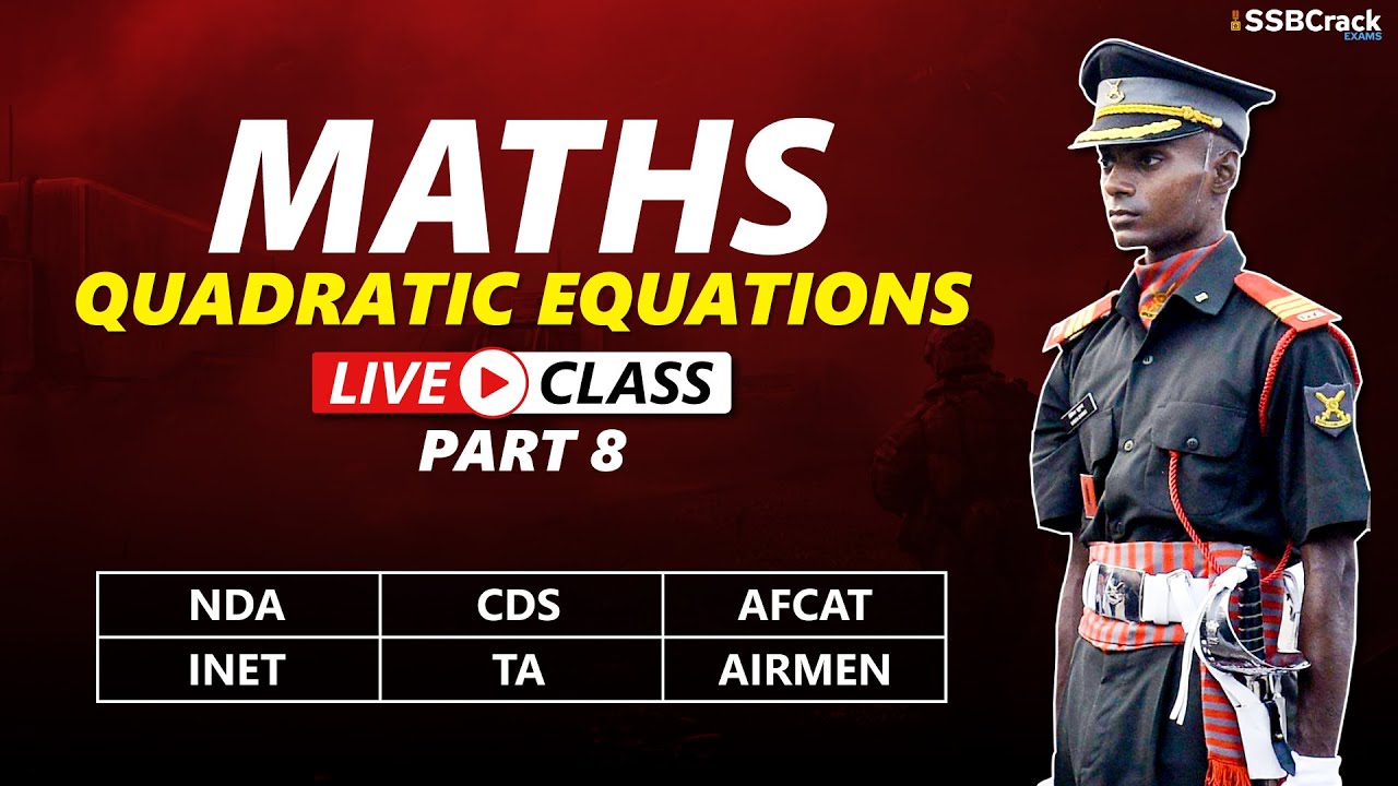 Mathematics Live Class Quadratic Equations MCQ Part 8 03 June mathematics-live-class-quadratic-equations-mcq-part-8-03-june
