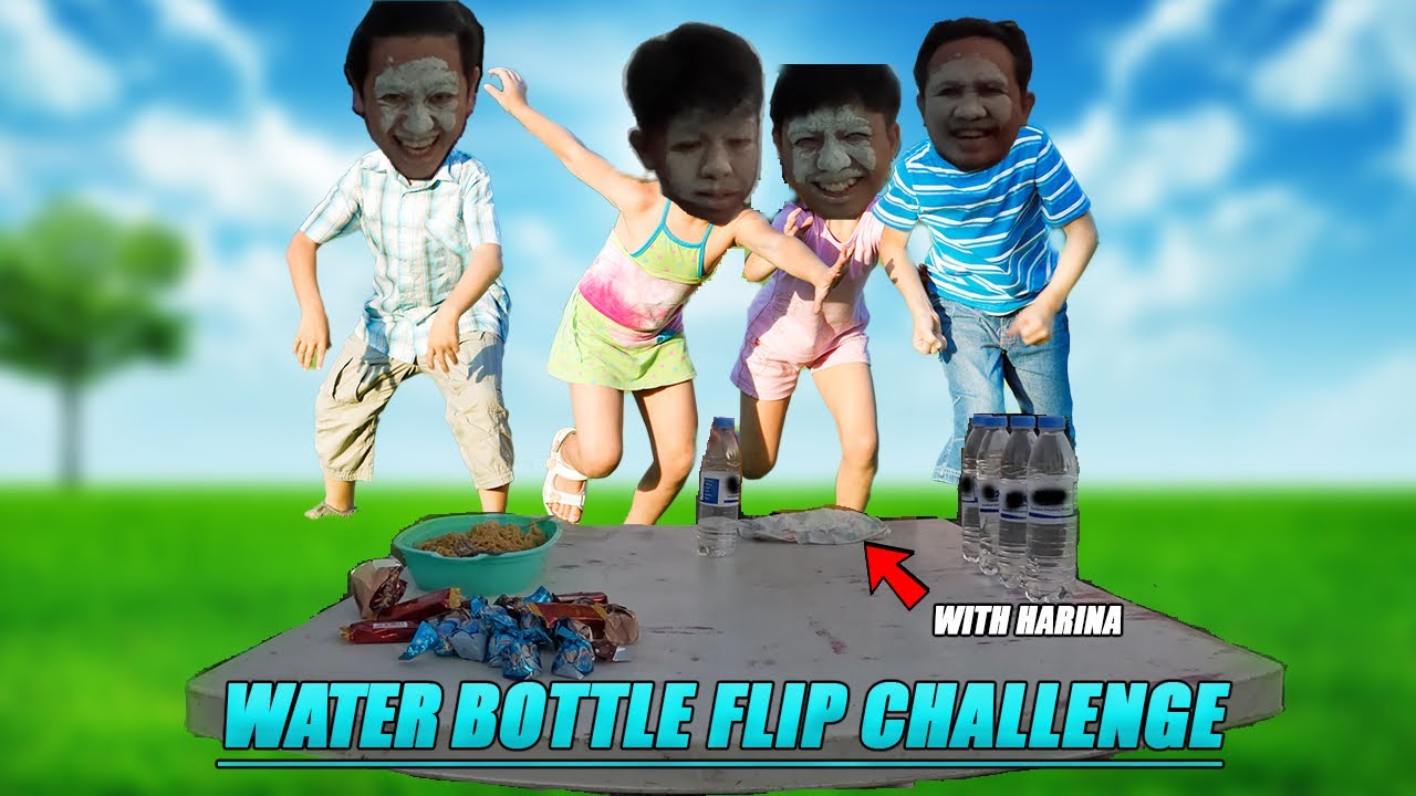 Water bottle flip challenge with Harina | Ato ni Vlogs | Comedy Vlogs ...