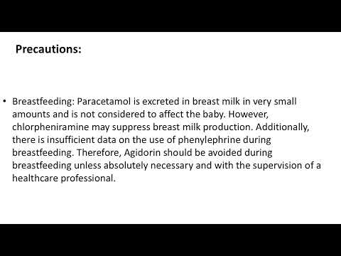 Agidorin Uses, Dosage, and Precautions