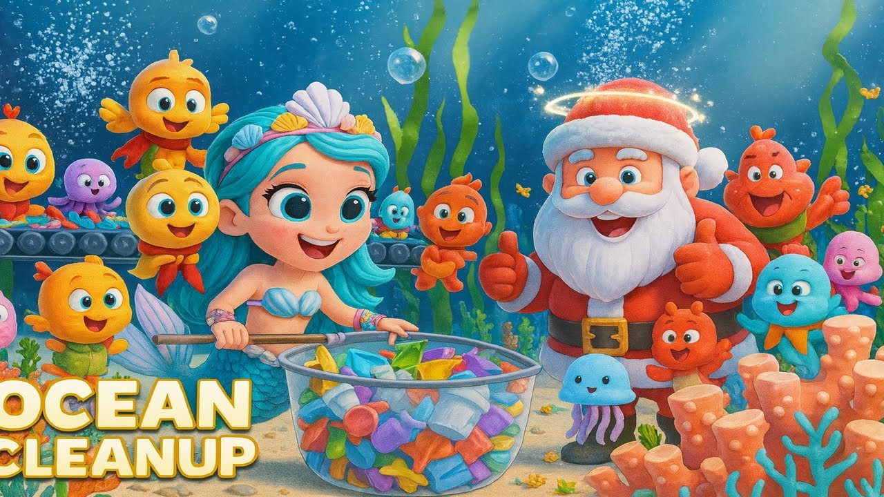 Shelly & Santa Christmas Ocean Cleanup Countdown 🎄 Fun Meaningful ...