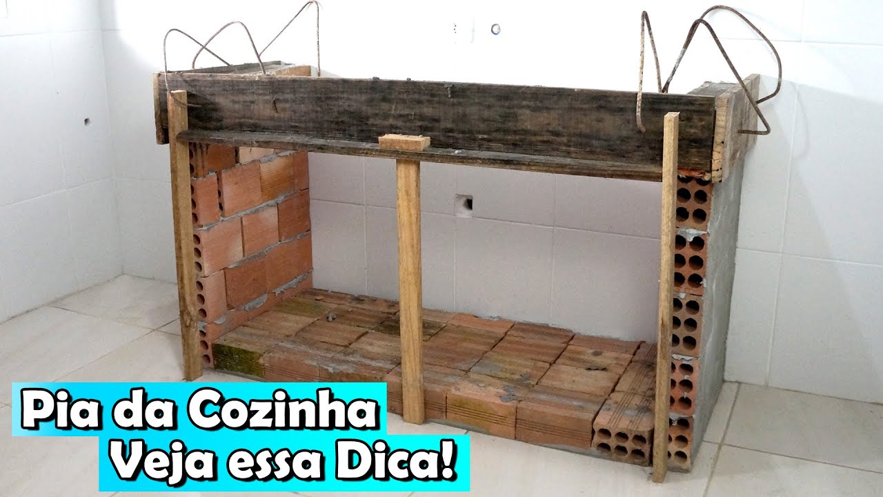 Como Fazer Pia da Cozinha de Alvenaria - Dicas do Fernando #1 - YouTube