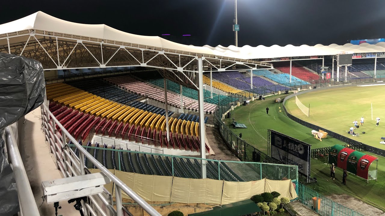 Seating arrangement for fan at the National stadium - YouTube